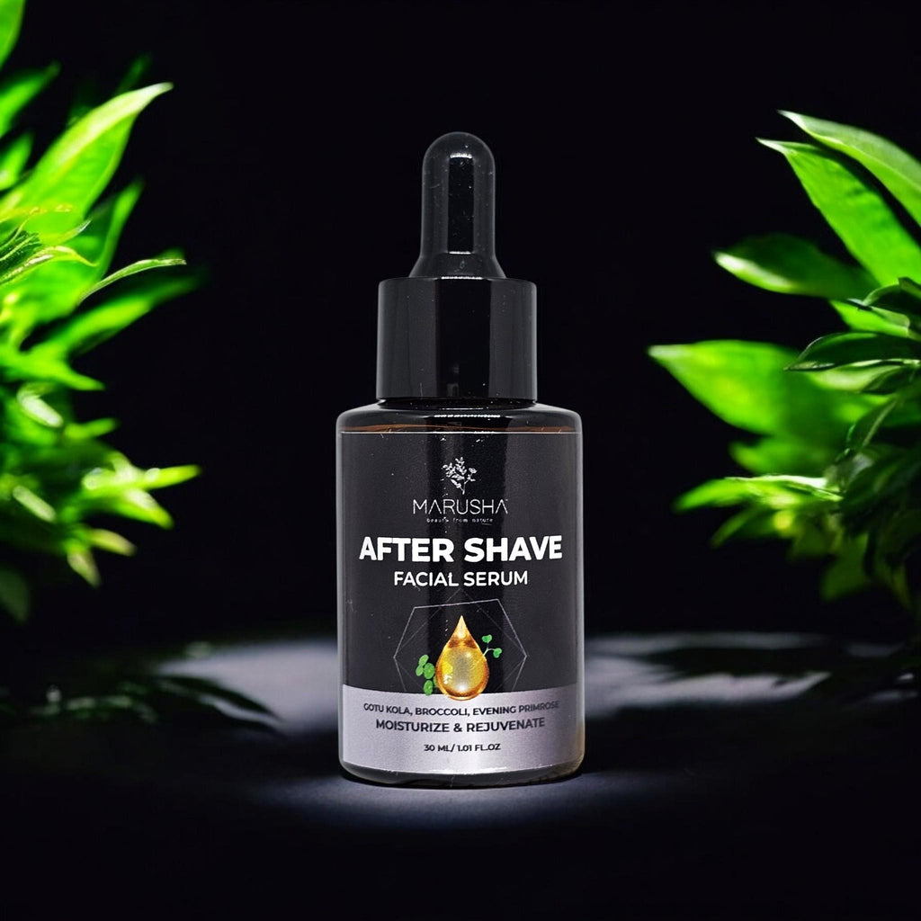 Bārdas eļļa un pēc skūšanās serums vīriešiem ar Gotu Kola – MARUSHA